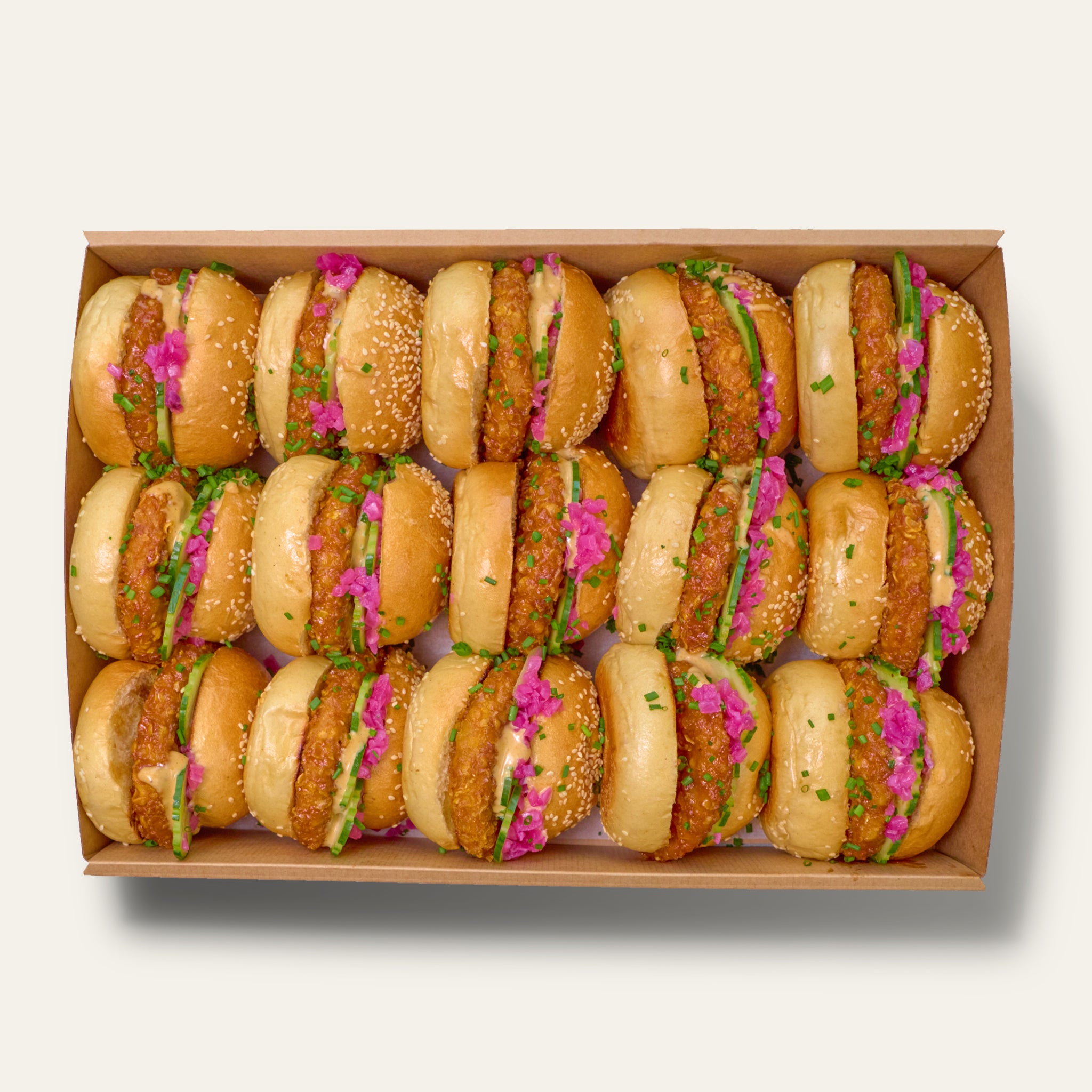 Veggie Chicken Teriyaki Burger Box | LITTLE RABBIT CATERING – Little ...